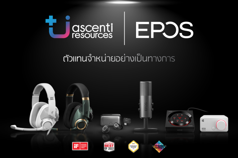 EPOS ผู้นำด้านเทคโนโลยีเสียง แบรนด์ดังระดับโลก แต่งตั้ง Ascenti เป็น ...